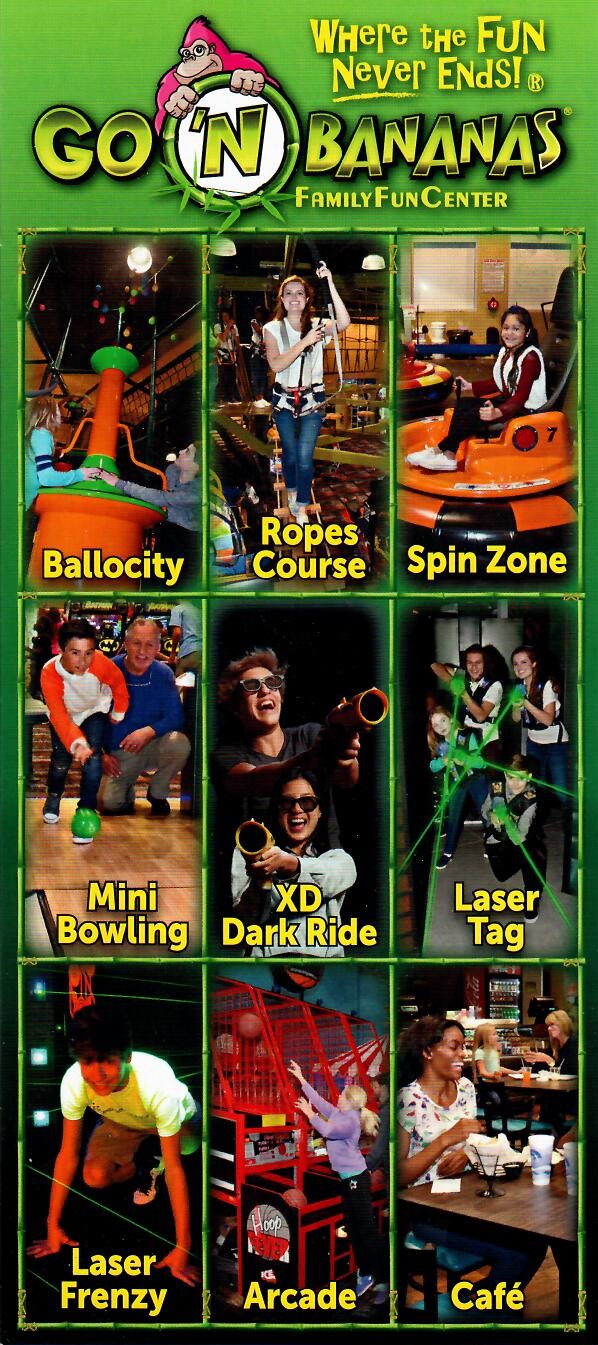 Go 'N Bananas Family Fun Center - Getaways On Display