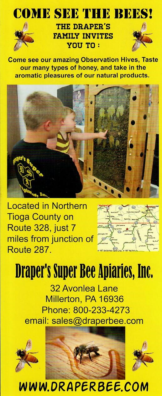 Draper's Super Bee Apiaries - Getaways On Display