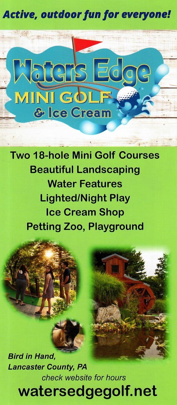 Waters Edge Mini Golf & Ice Cream - Getaways On Display