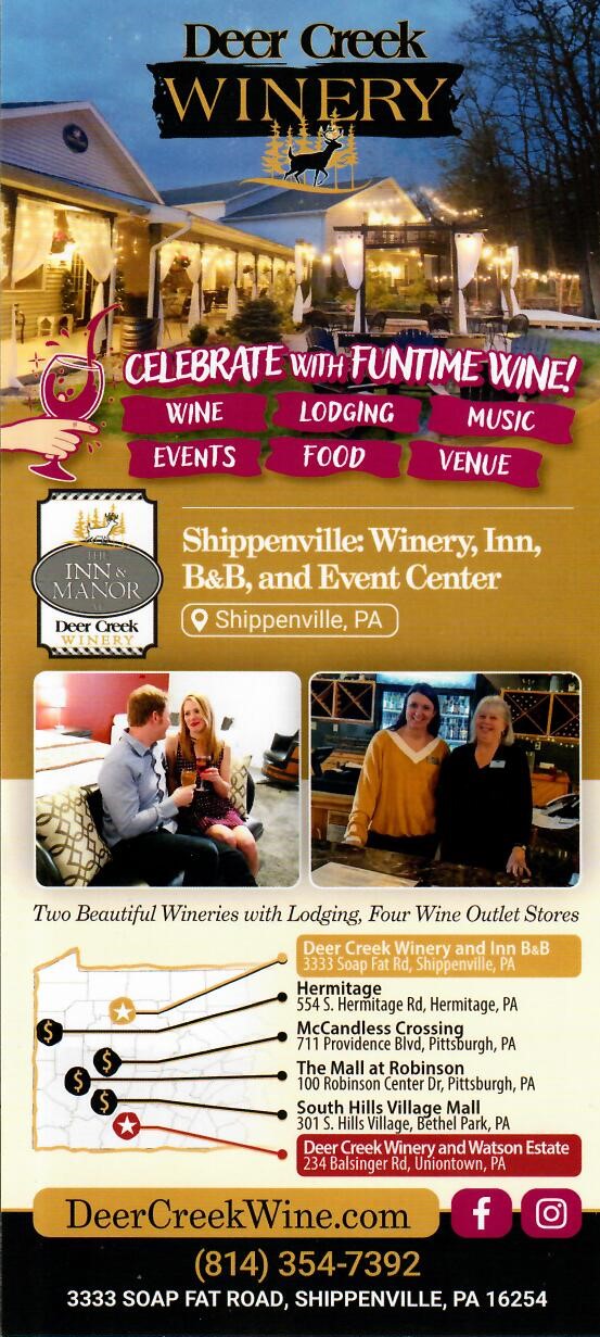 Deer Creek Winery Celebrate With Funtime Wine Getaways On Display