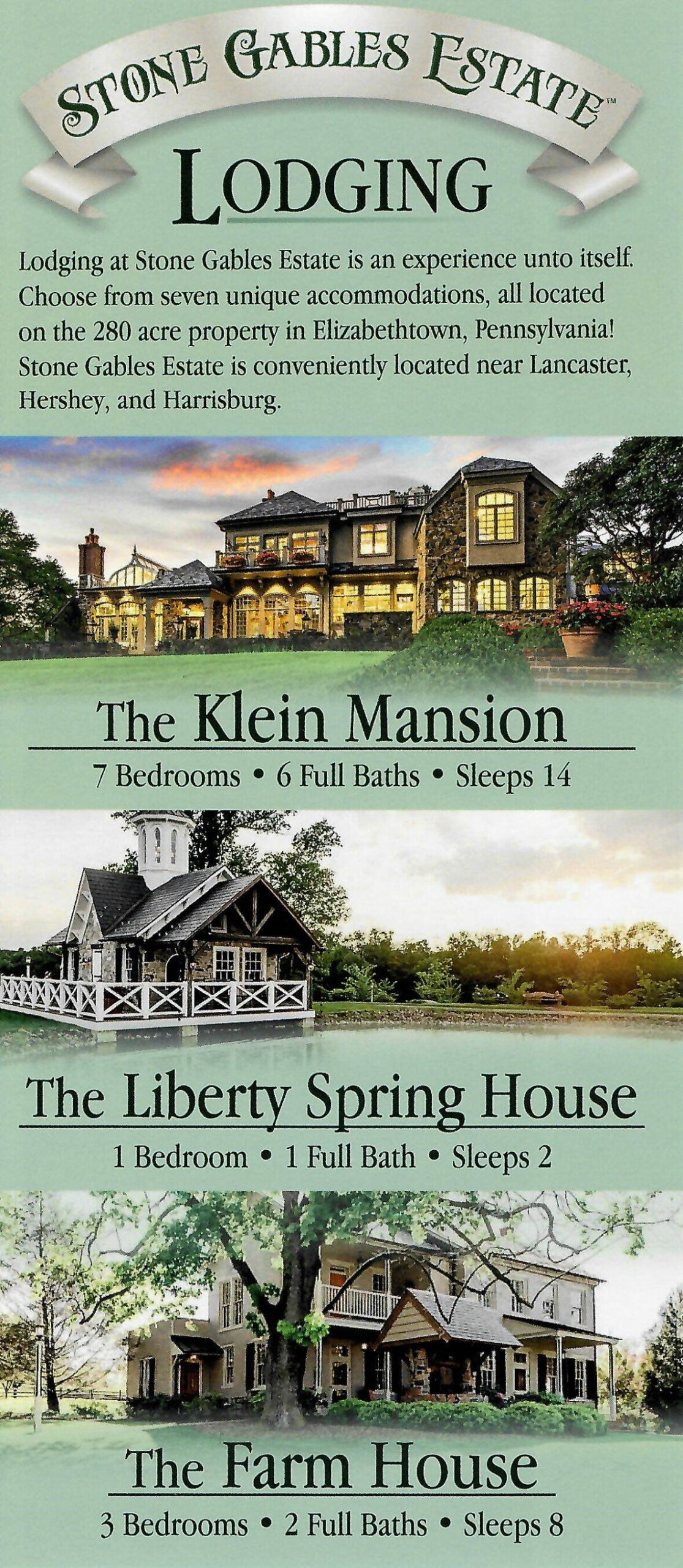 Stone Gables Estate - Lodging - Getaways On Display