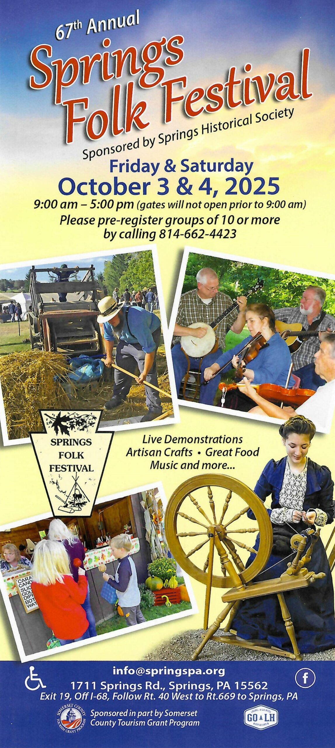 Springs Folk Festival 2025 - Getaways On Display