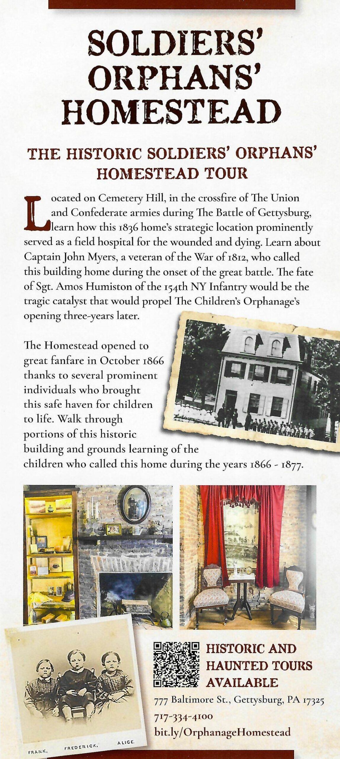 Soldiers' Orphans' Homestead - Getaways On Display